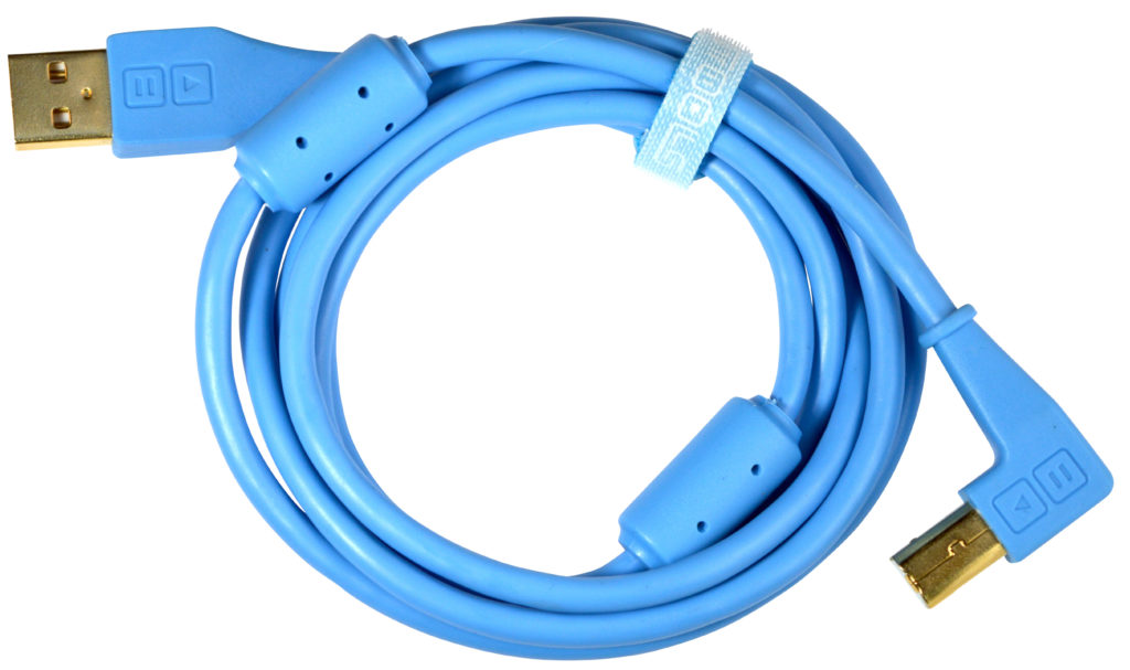 Chroma Cable USB-A to B angled blue – Sonic Sales